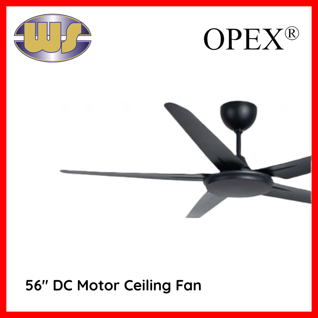 Opex 56” DC Motor Ceiling Fan (Remote Control) - Winstar Electrical Sdn ...