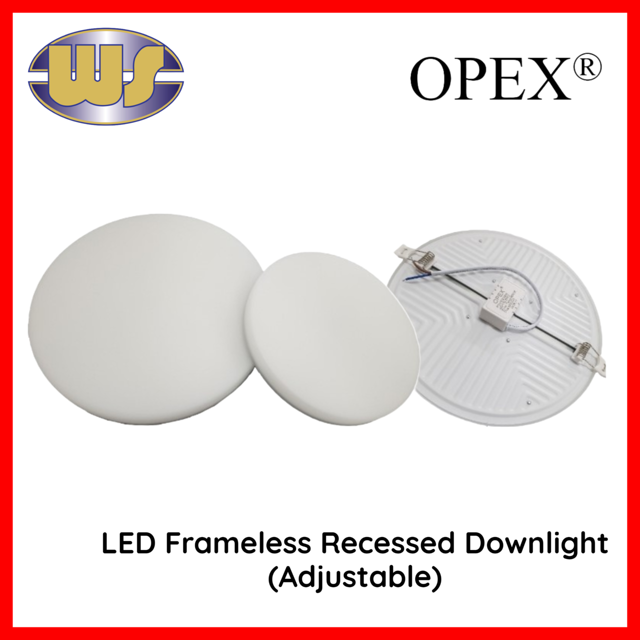 Opex LED Frameless Recessed Surface Downlight - Winstar Electrical Sdn ...