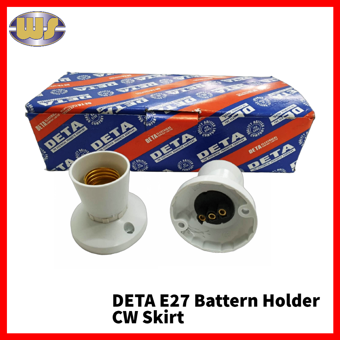 E27 / BC ANGLE BATTEN HOLDER COMPLETE WITH SKIRT - Winstar Electrical ...