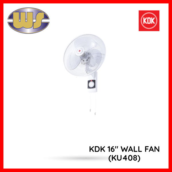KU408 KDK WALL FAN WITH PULL CORD - Winstar Electrical Sdn. Bhd.
