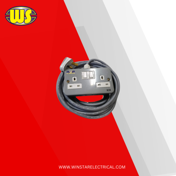Metal Clad Double 13A Switch Socket Outlet - Winstar Electrical Sdn. Bhd.